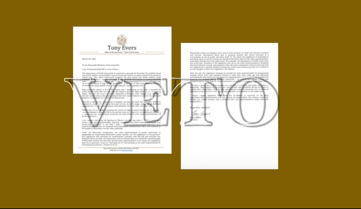 Evers Vetoes Bill to Reverse Underly’s Testing Changes, Sparks Debate ...